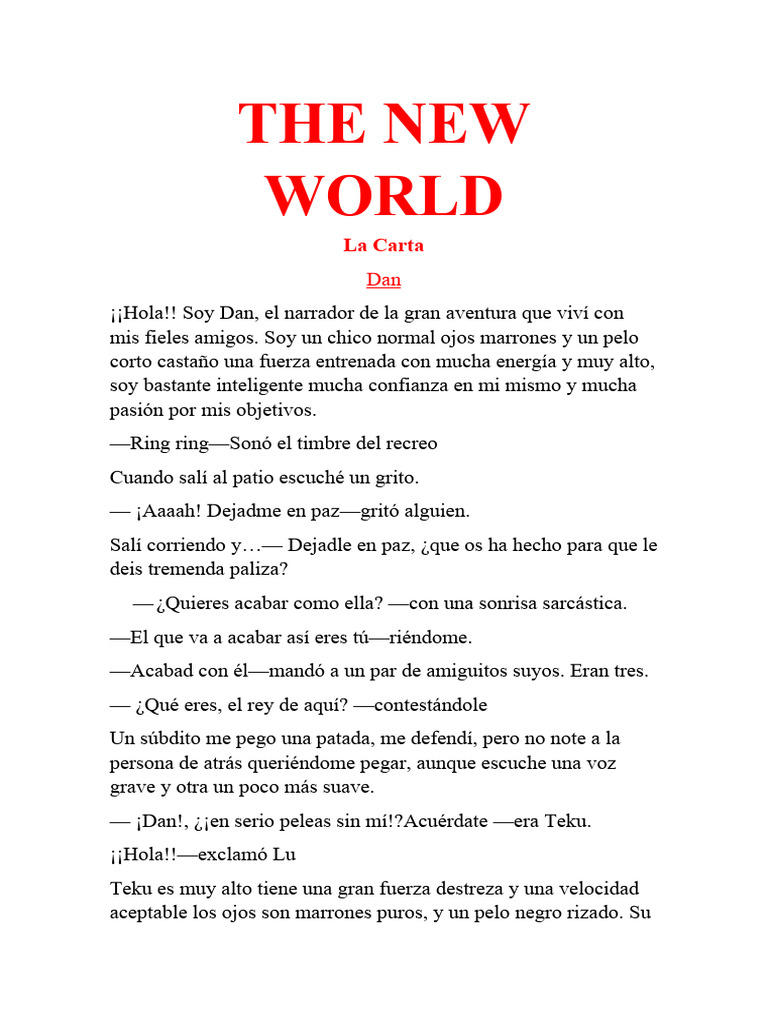 The New World | PDF