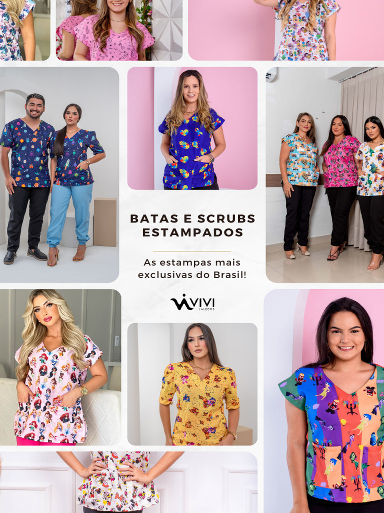 Catálogo de Scrubs e Batas Estampas | PDF