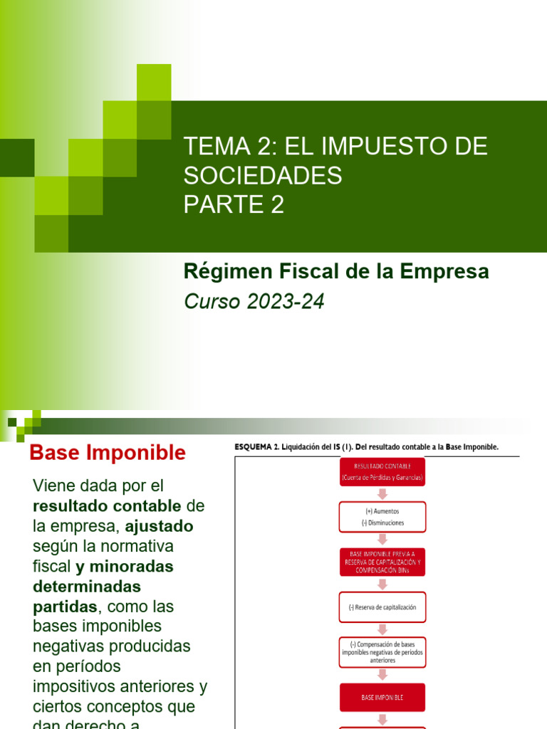 Tema 2 Is Parte 2 Alf Bis | PDF | Doble imposición | Impuestos