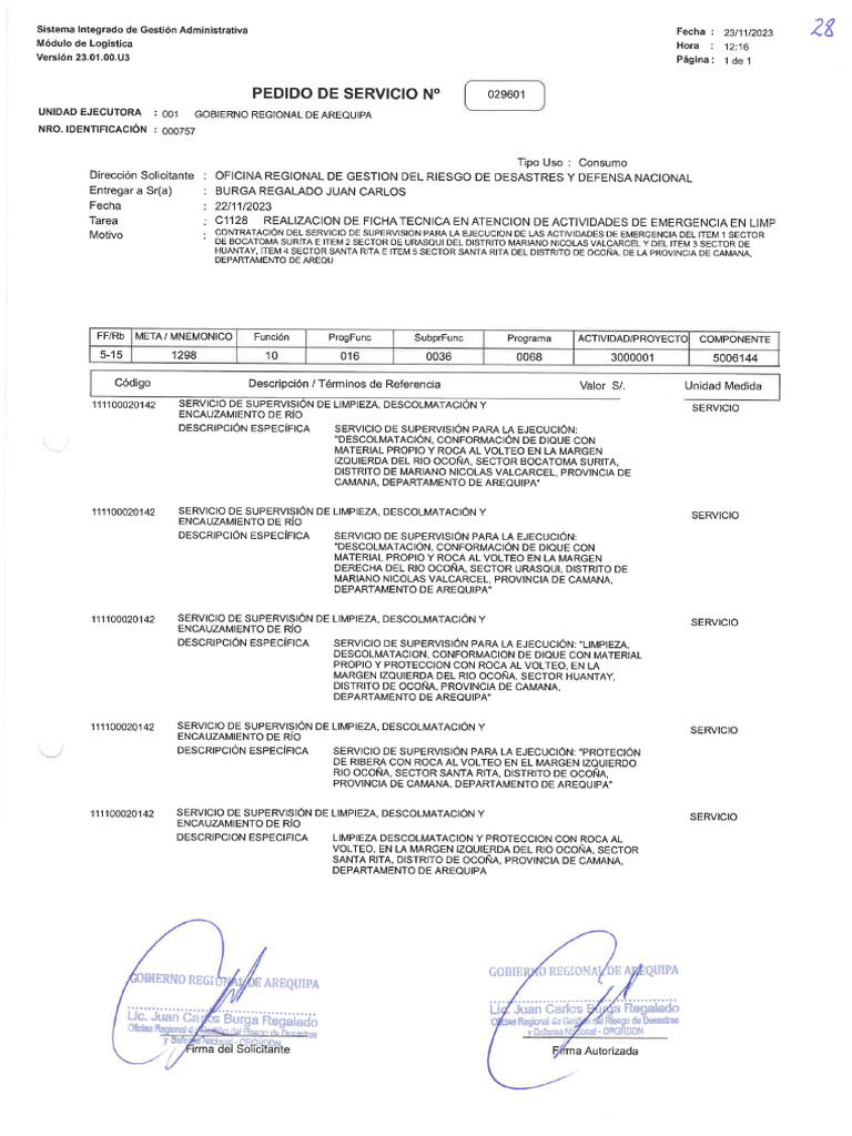 TDR - Servicio de Supervisiòn | PDF