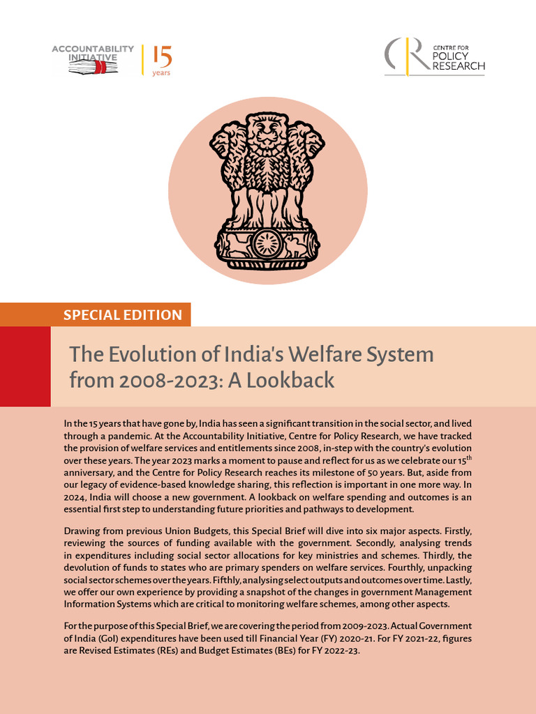 CPR The-Evolution-of-Indias-Welfare-System-from-2008-2023 | PDF ...