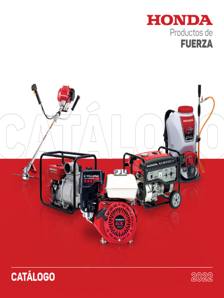 Catálogo de Productos de Fuerza Honda | PDF | Honda | Ingeniería de ...