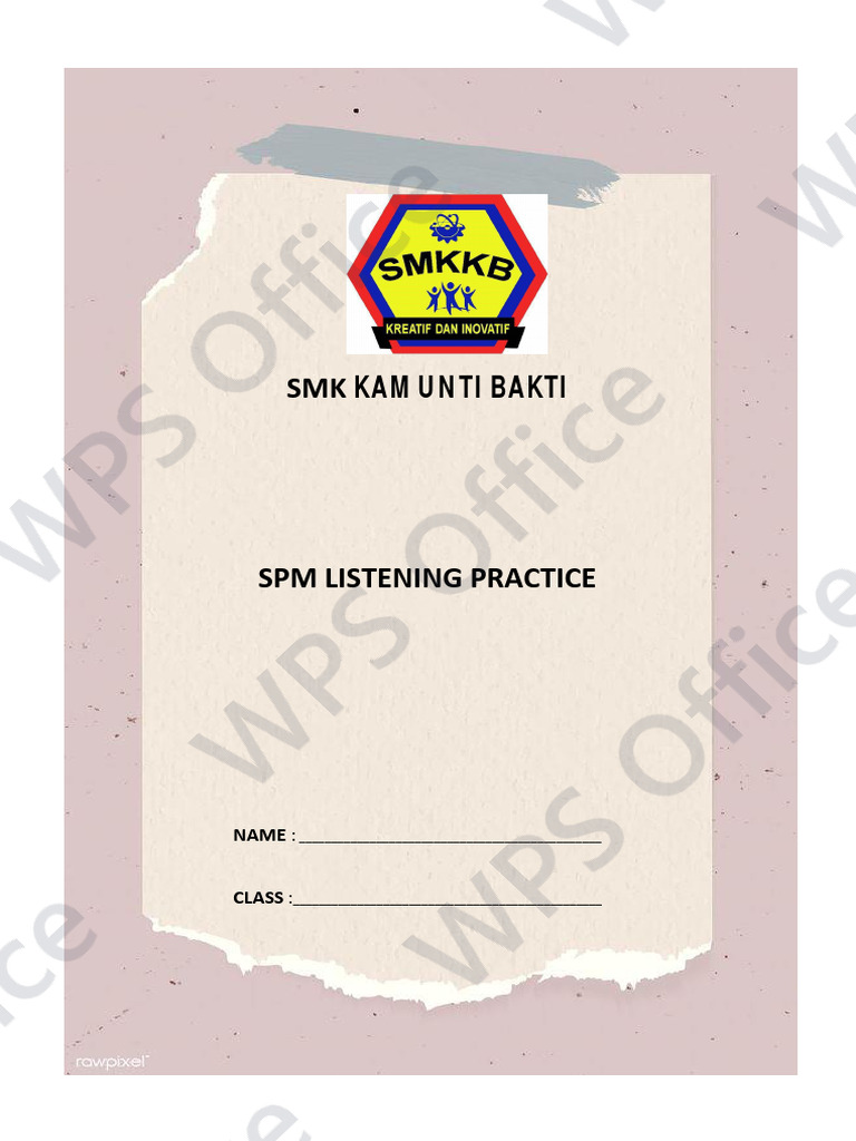 Listening Practice Module SPM 2021 (2) - Insert Watermark | PDF ...