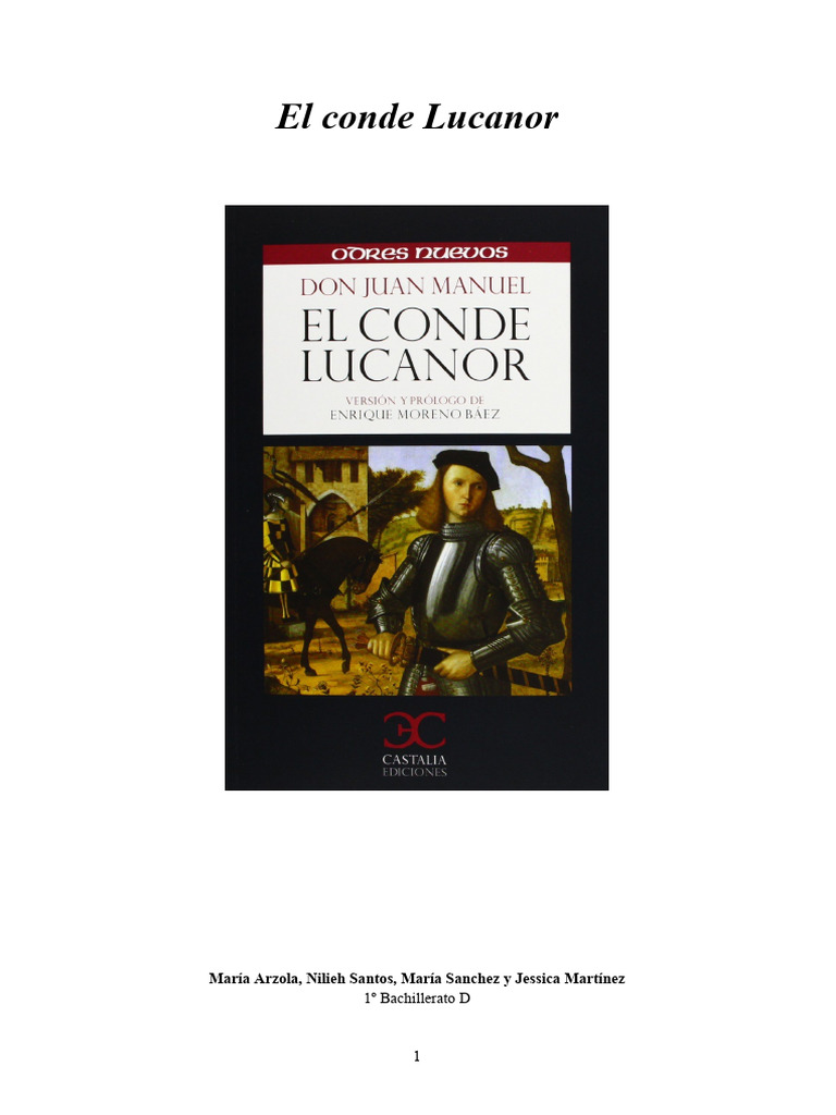 El Conde Lucanor | PDF