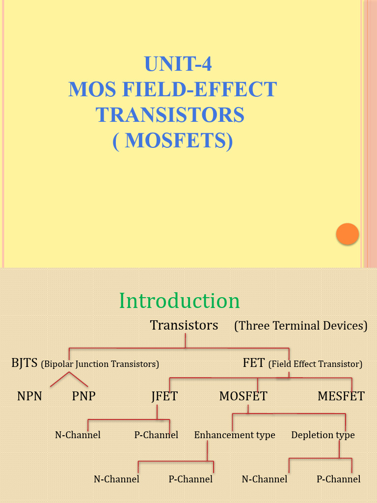 On Mosfets (Prepared) 1 | PDF | Field Effect Transistor | Mosfet