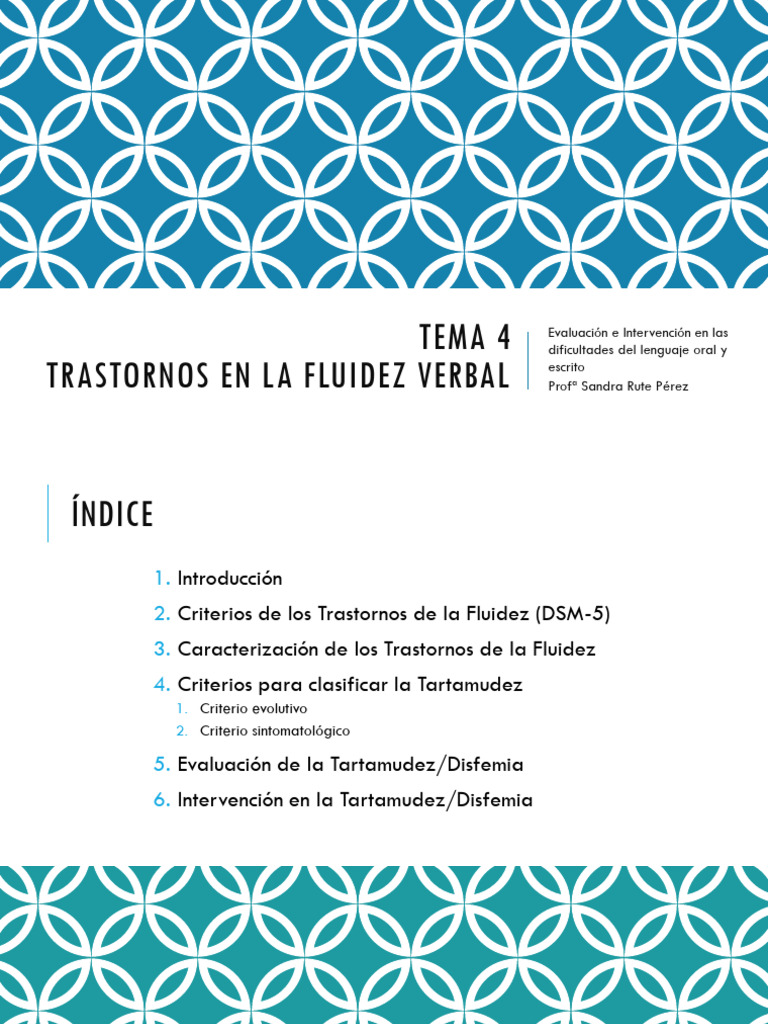 Tema 3 - Fluidez | PDF | Tartamudeo | Habla