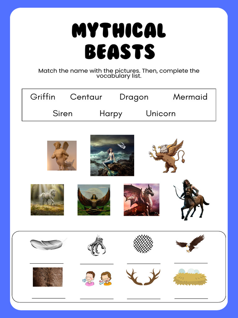 Myth Vocabulary | PDF