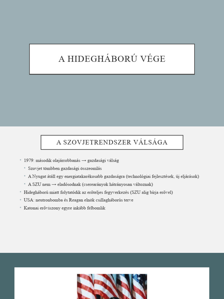 A Hidegháború Vége | PDF