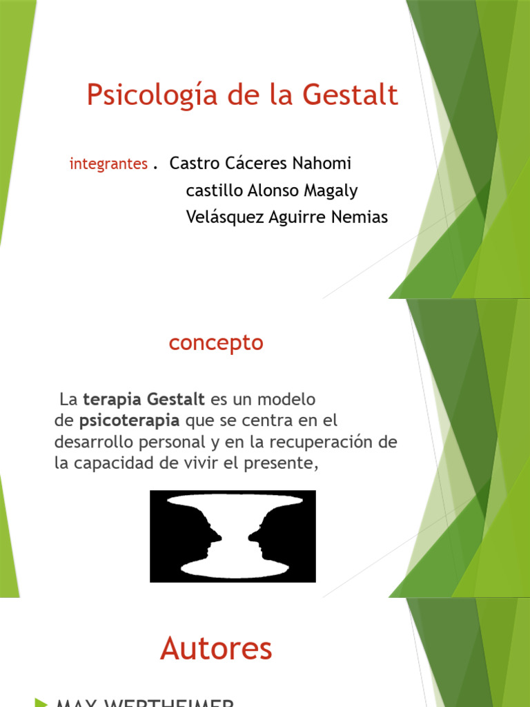 Principios de la Gestalt en Psicoterapia | PDF | Ciencia y matemáticas