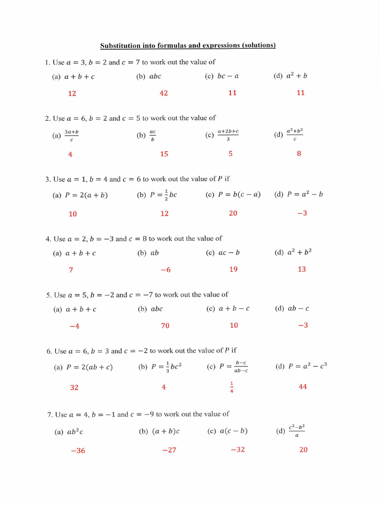 Algebraic Fraction Formulas and Expressions | PDF