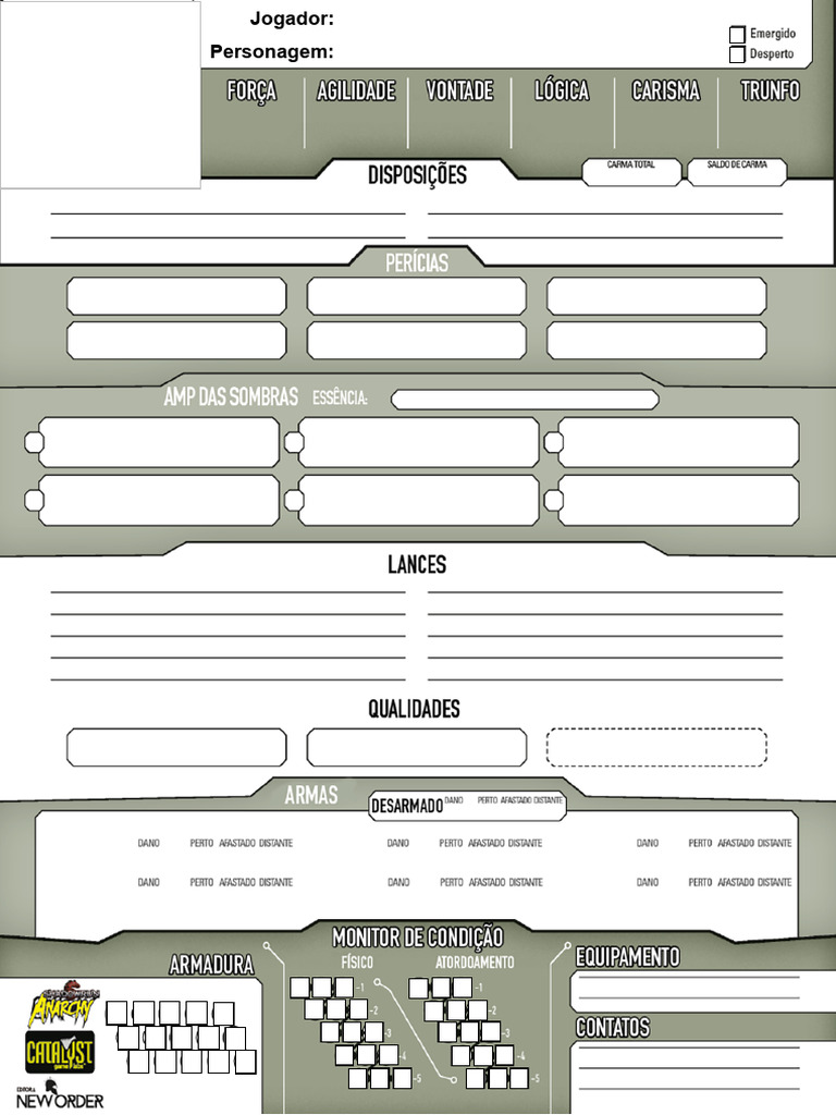 Shadowrun Anarchy - Editável | PDF