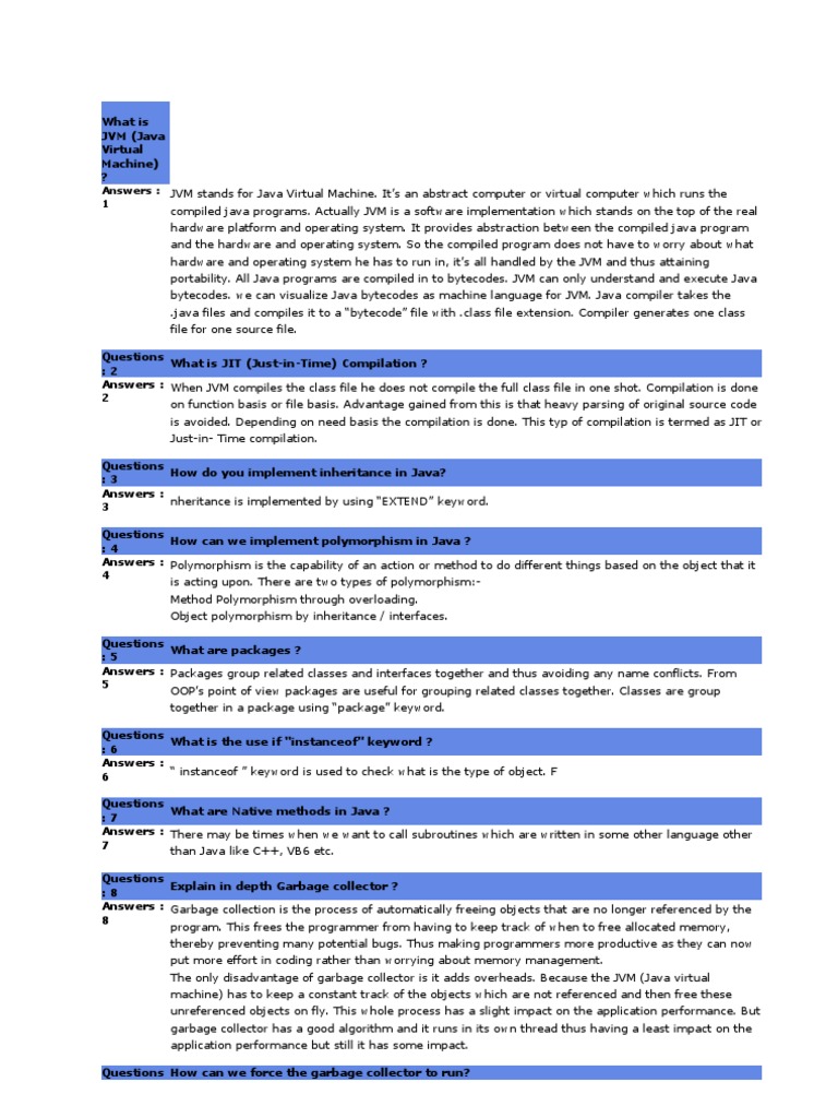 An In-Depth Explanation of the Java Virtual Machine (JVM) and Key Java ...