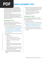 Reading Mastery Placement Test - Level 3 | PDF | Reading Comprehension ...