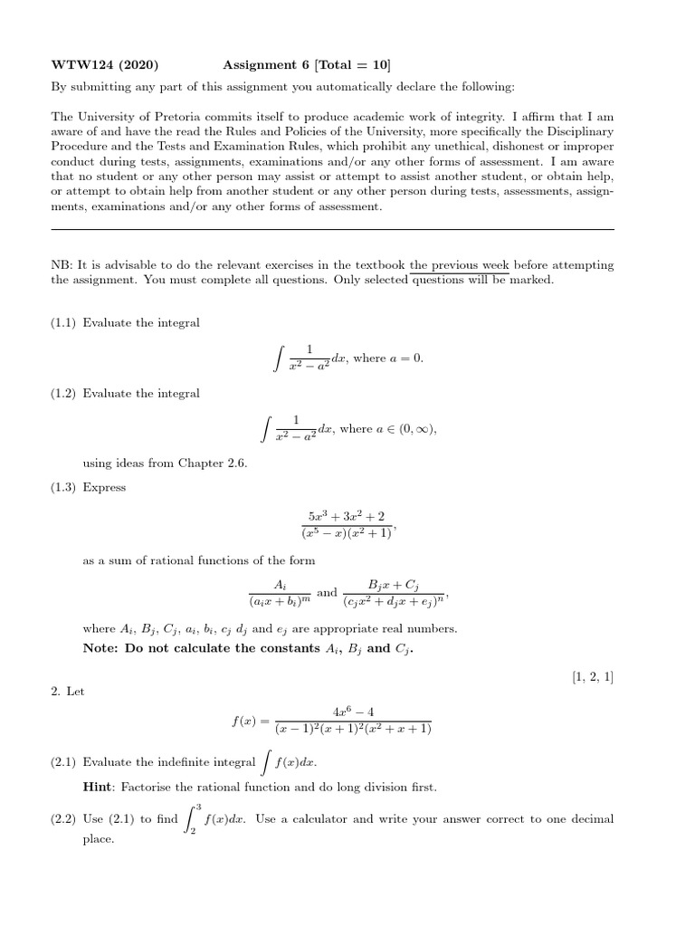 Assignment 6 Pdf
