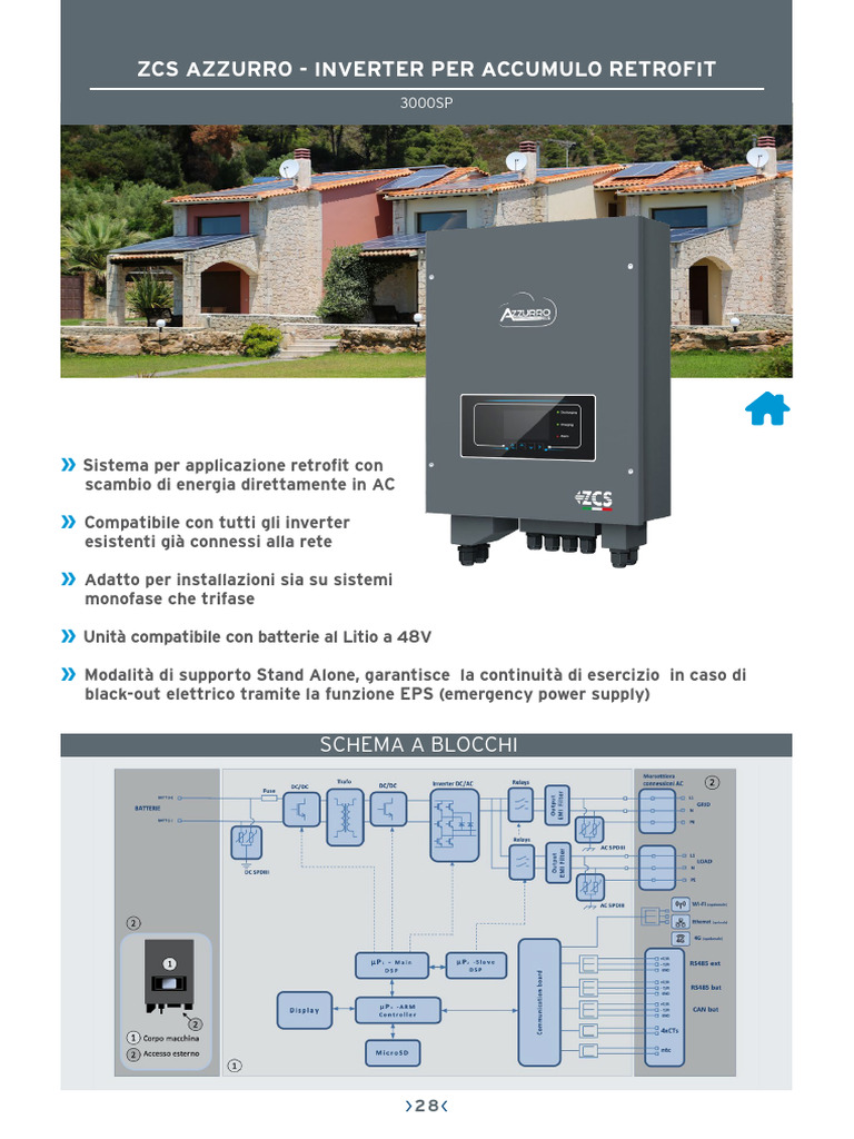 Scheda Tecnica Zcs Azzurro 3000sp | PDF