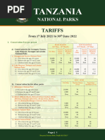Zimparks Degazetted Fees 2025 | PDF | Campsite | Truck