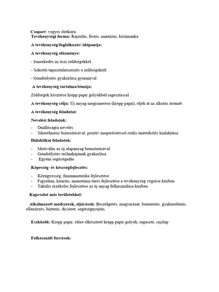 Foglalkozás SCB | PDF