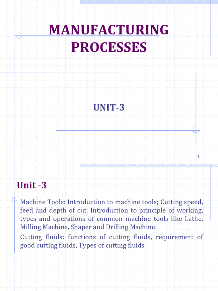 Unit-3 (1) MP | PDF | Drilling | Drill