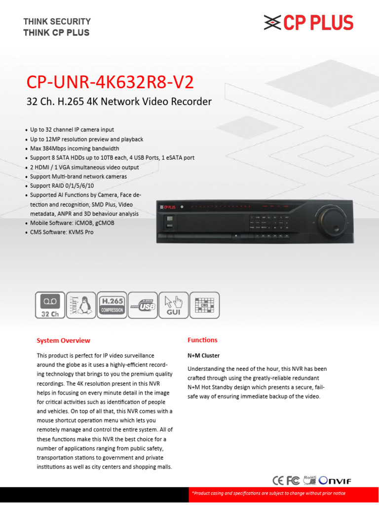 CP Unr 4K632R8 V2 | PDF | Video | Data Compression