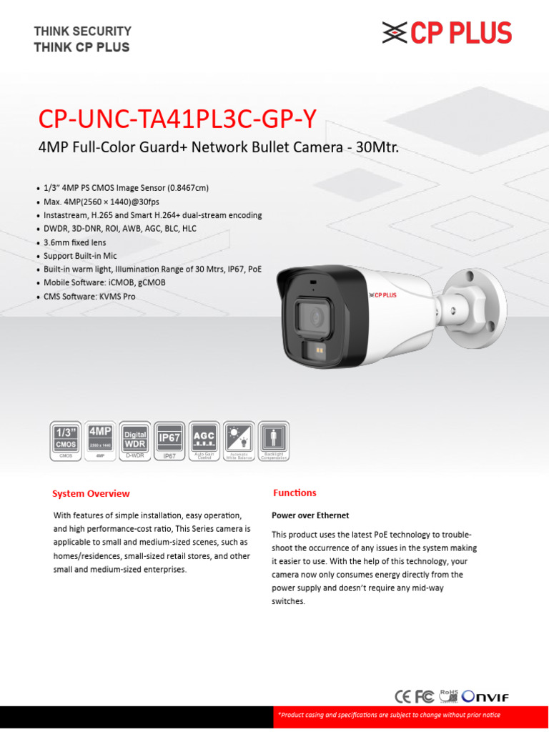CP Unc Ta41pl3c GP y | Download Free PDF | Camera | Surveillance
