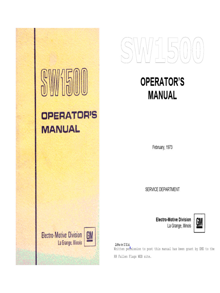 5 SW1500 | PDF | Fuse (Electrical) | Electric Generator