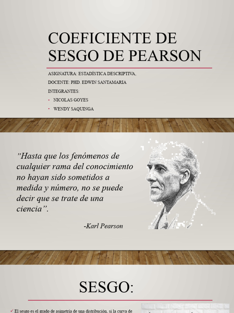 Coeficiente de Sesgo de Pearson en Estadística | PDF | Relaciones ...