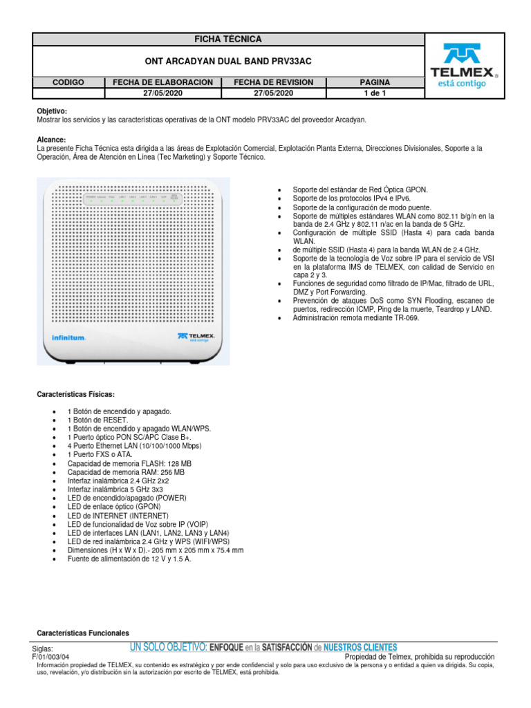 Arcadyan PRV33AC | PDF | Ieee 802.11 | LAN inalámbrico