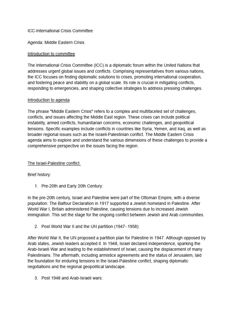 ICC Study Guide | Download Free PDF | Israeli–Palestinian Conflict ...