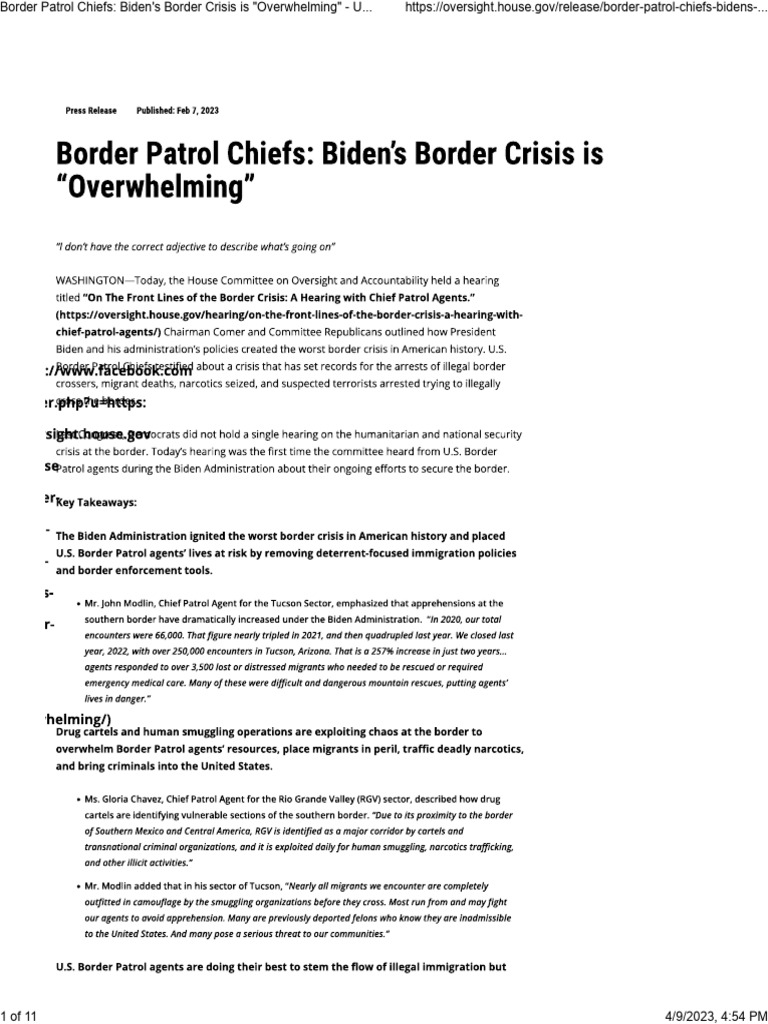 Gloria I. Chavez Testimony | PDF | Politics