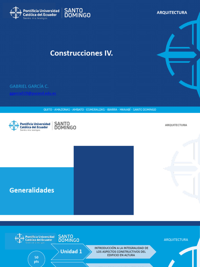 Clase 1 - Construcciones Iv | PDF