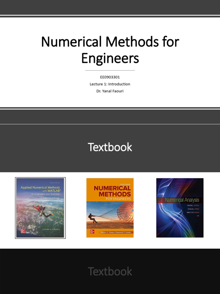 Lecture 1 Download Free Pdf Numerical Analysis Equations