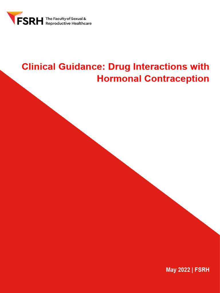 Drug Interactions With Hormonal Contraception 5may2022 | PDF | Birth ...