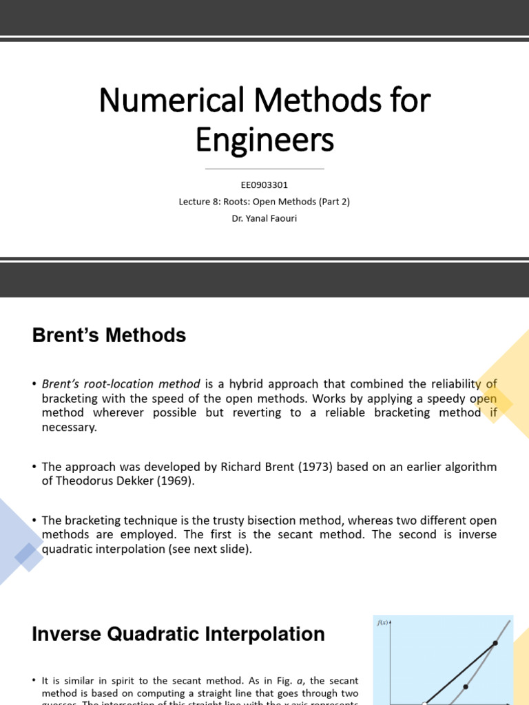 Lecture 8 | PDF | Quadratic Equation | Mathematics Of Computing