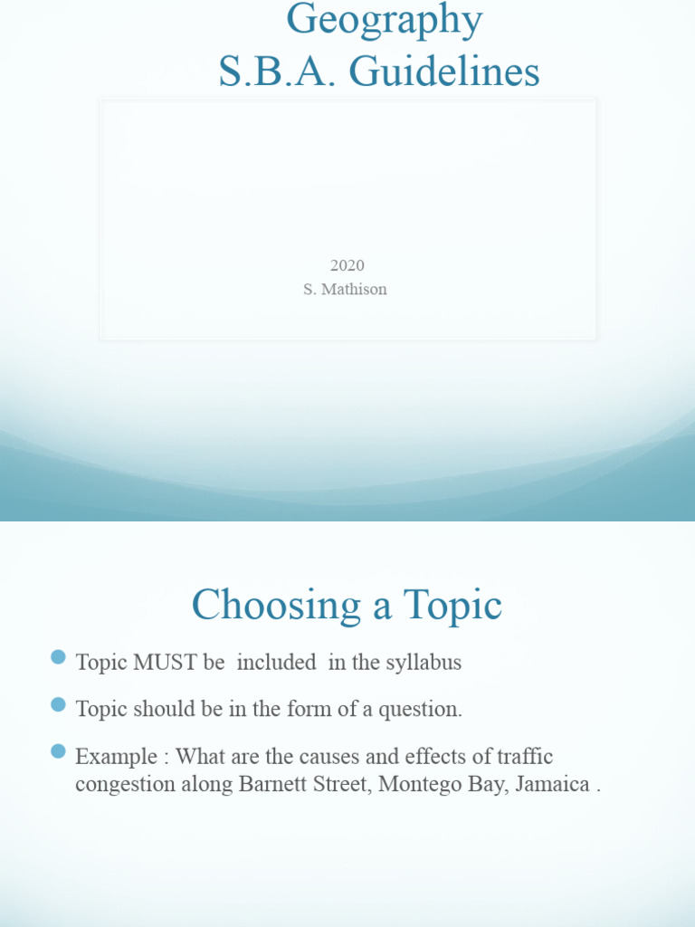 Sba Guidelines 2020 | PDF | Map