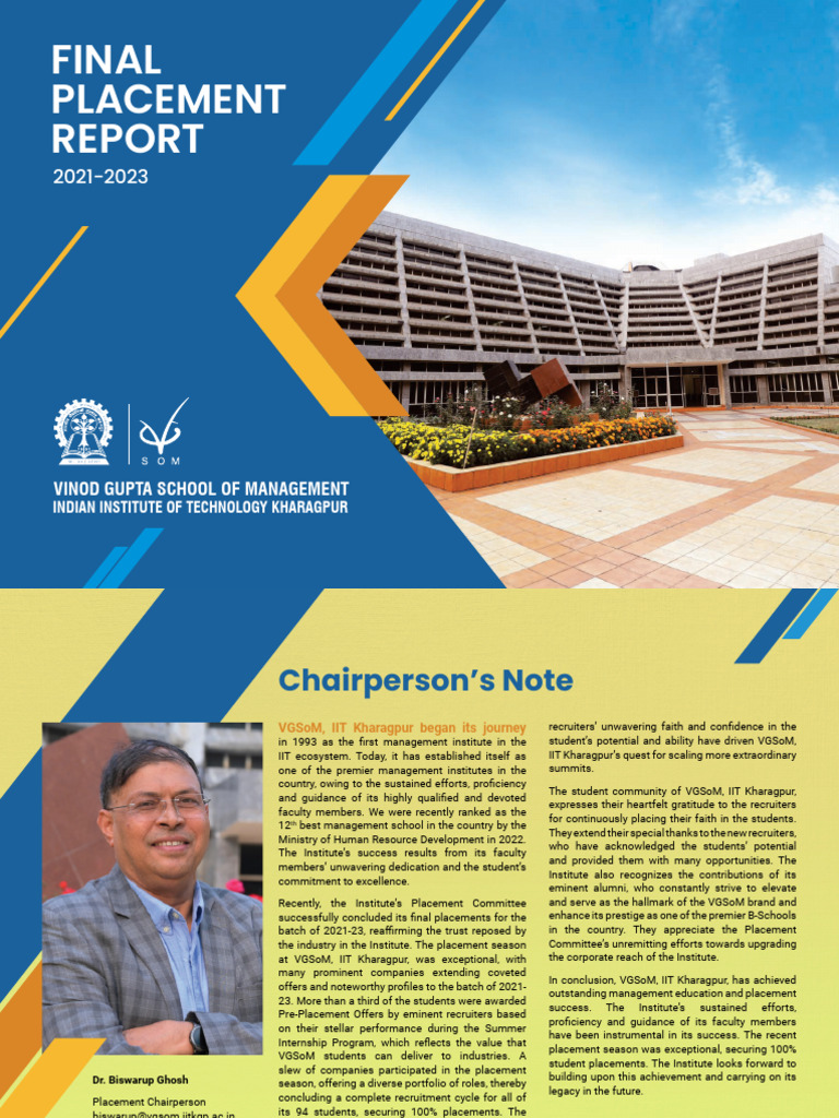 VGSoM Final Placement Report 2021-23 | PDF