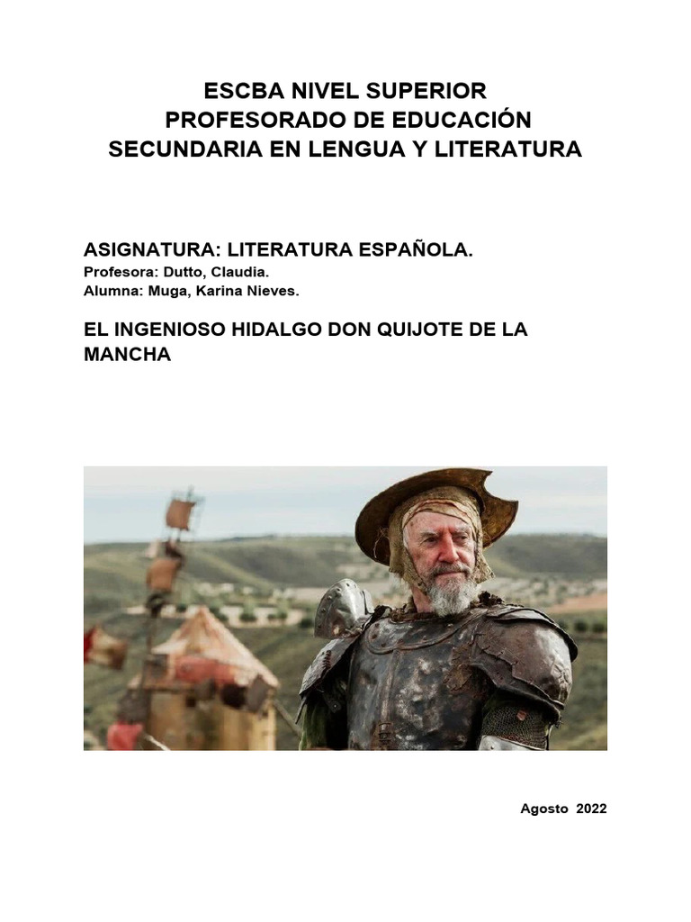 Quijote | PDF | Don Quijote | Miguel De Cervantes