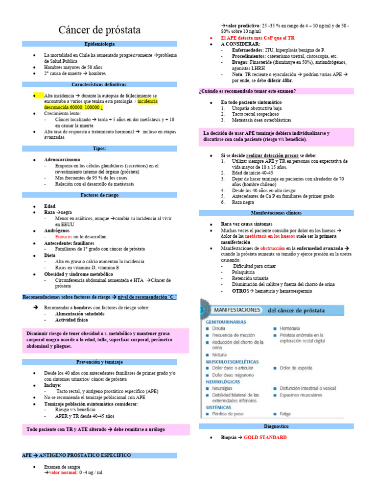 Cáncer de Próstata - HBP | PDF | Cancer de prostata | Enfermedades y trastornos