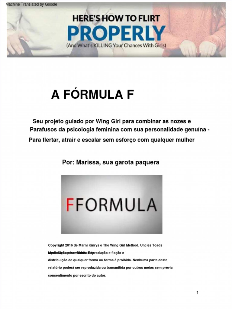 The F Formula | PDF | Conhecimento | Intenção