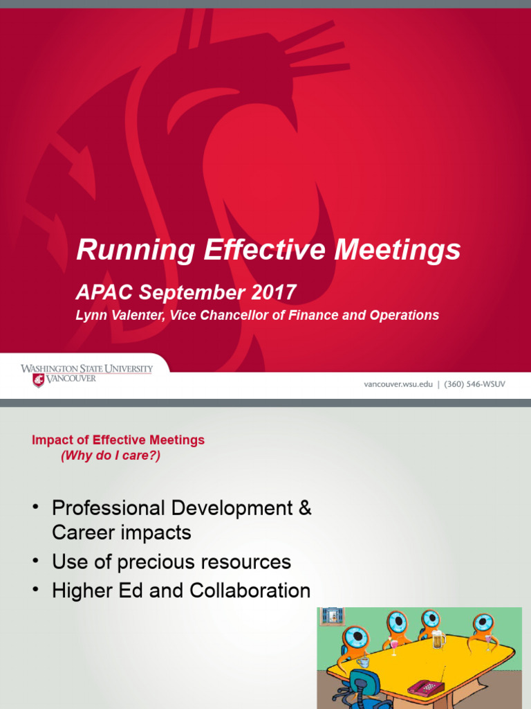 Running Effective Meetings | PDF | Brainstorming | Human Communication Running Effective Meetings | PDF | Brainstorming | Human Communication