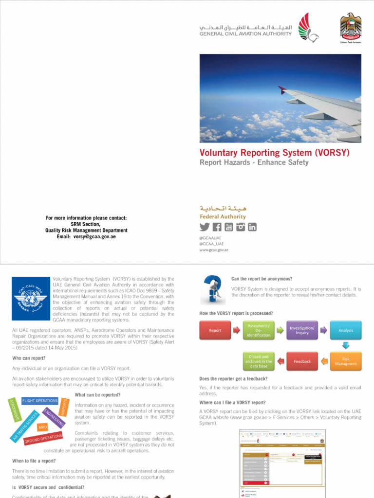 Brochure - Voluntary Reporting System | PDF