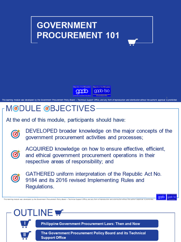 Government Procurement Guide | PDF | Procurement | Feasibility Study
