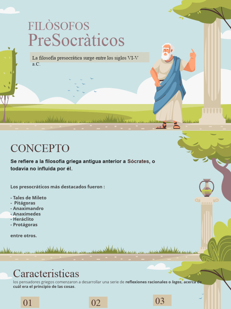 Filosofía Presocrática: Pensadores Clave | PDF