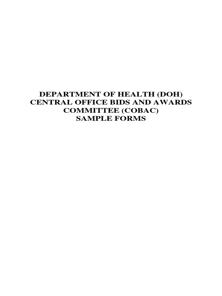 COBAC Sample Forms | PDF | Affidavit | Power Of Attorney