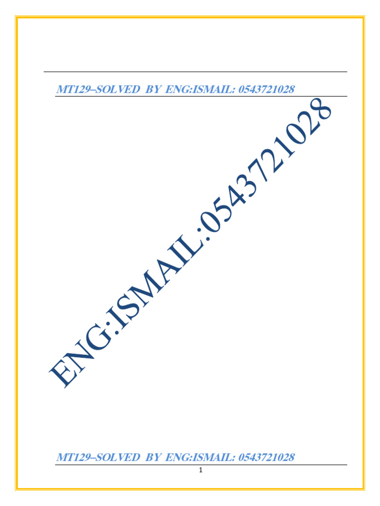 Mt129-Tma - General Solution | PDF | Function (Mathematics) | Mathematical Analysis