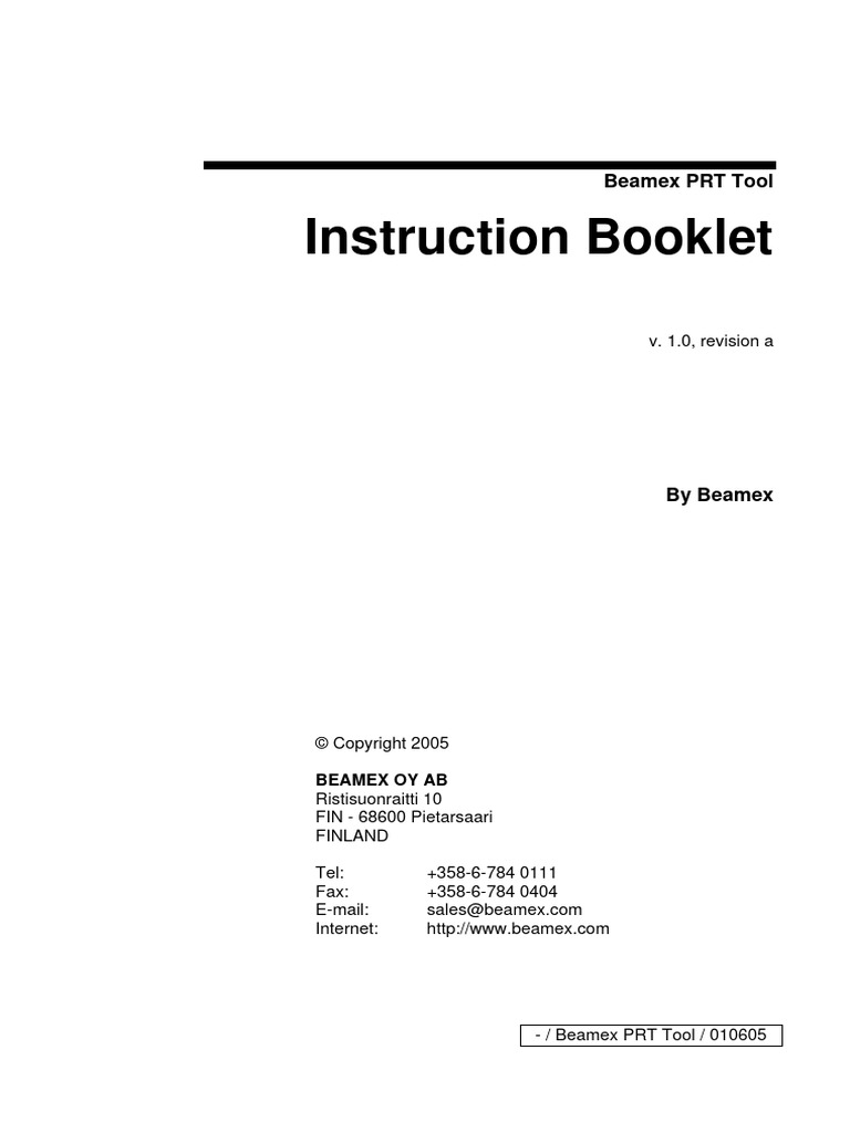 Beamex PRT Tool Manual ENG | PDF | Computer File | Computer Hardware