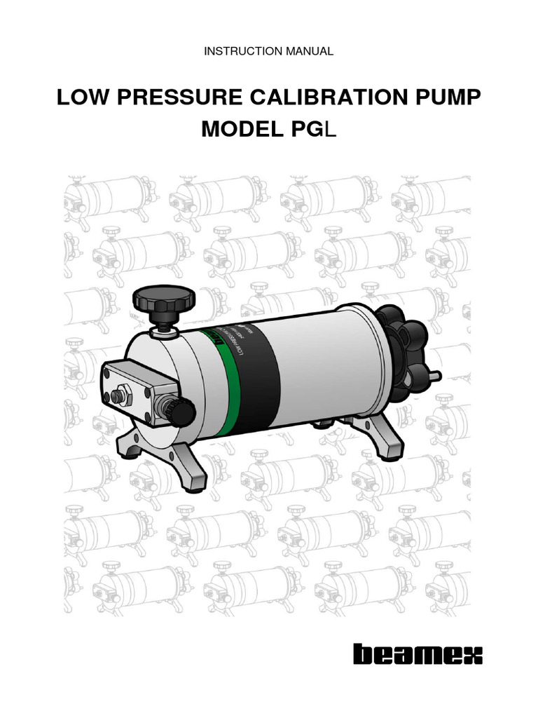Beamex PGL Manual ENG | PDF | Calibration | Valve