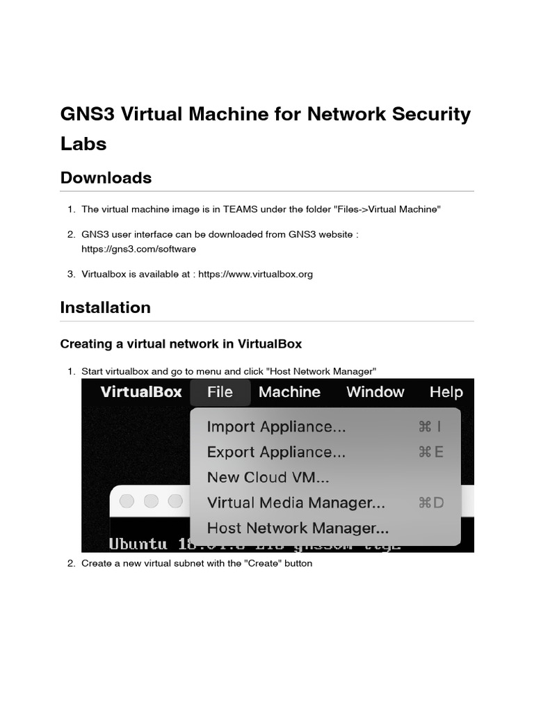 Installation GNS3 | PDF
