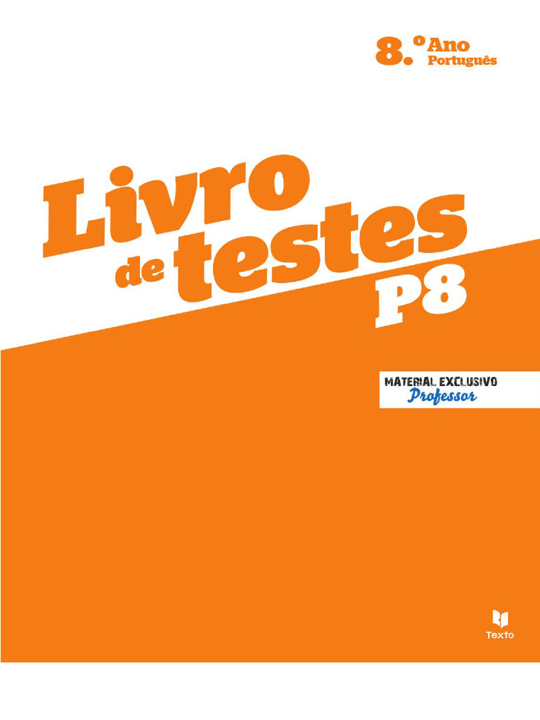Livro de Testes P8 Texto | PDF