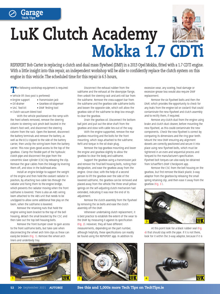 Luk Clutch Academy Mokka 17 Cdti | PDF | Clutch | Vehicles