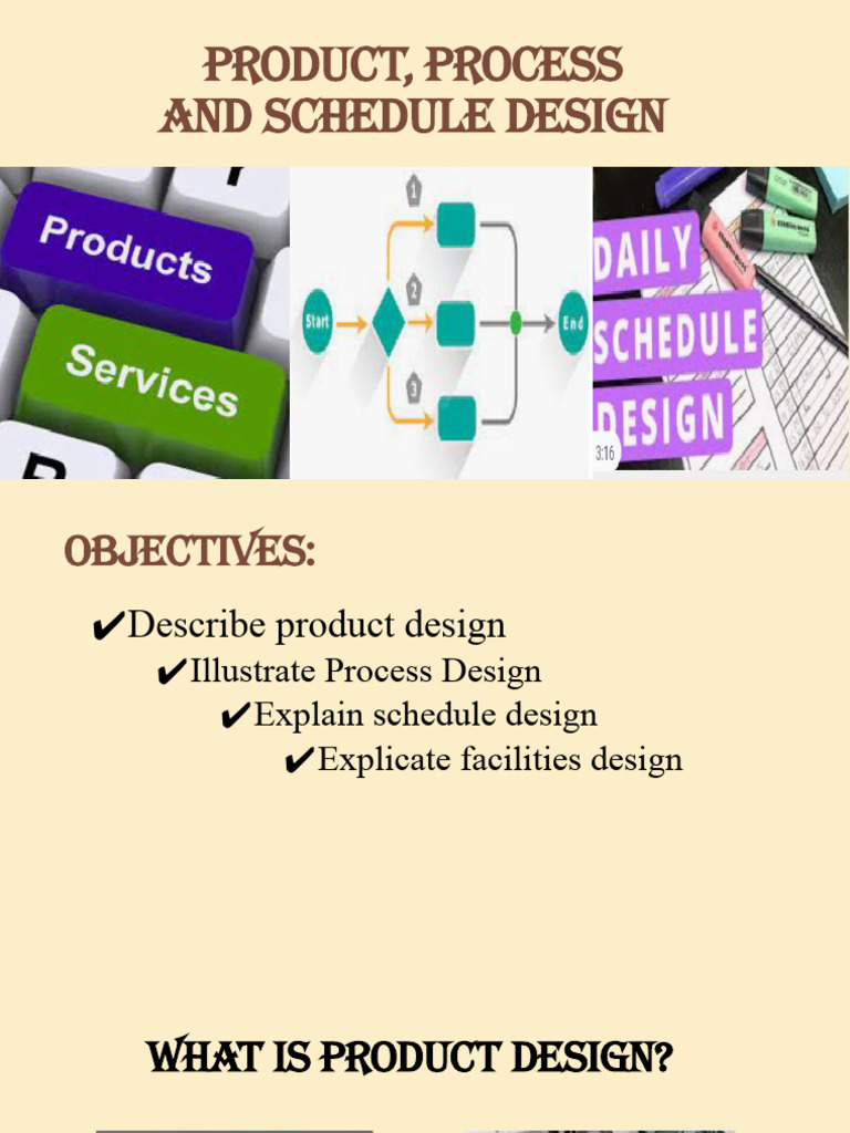 Lesson 2 - PRODUCTS, PROCESS AND SCHEDULE DESIGN | PDF | Product ...